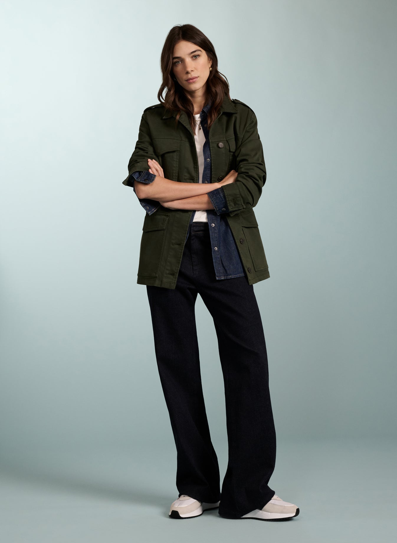 Drake Organic Cotton Utility Jacket - Deep Khaki | Baukjen