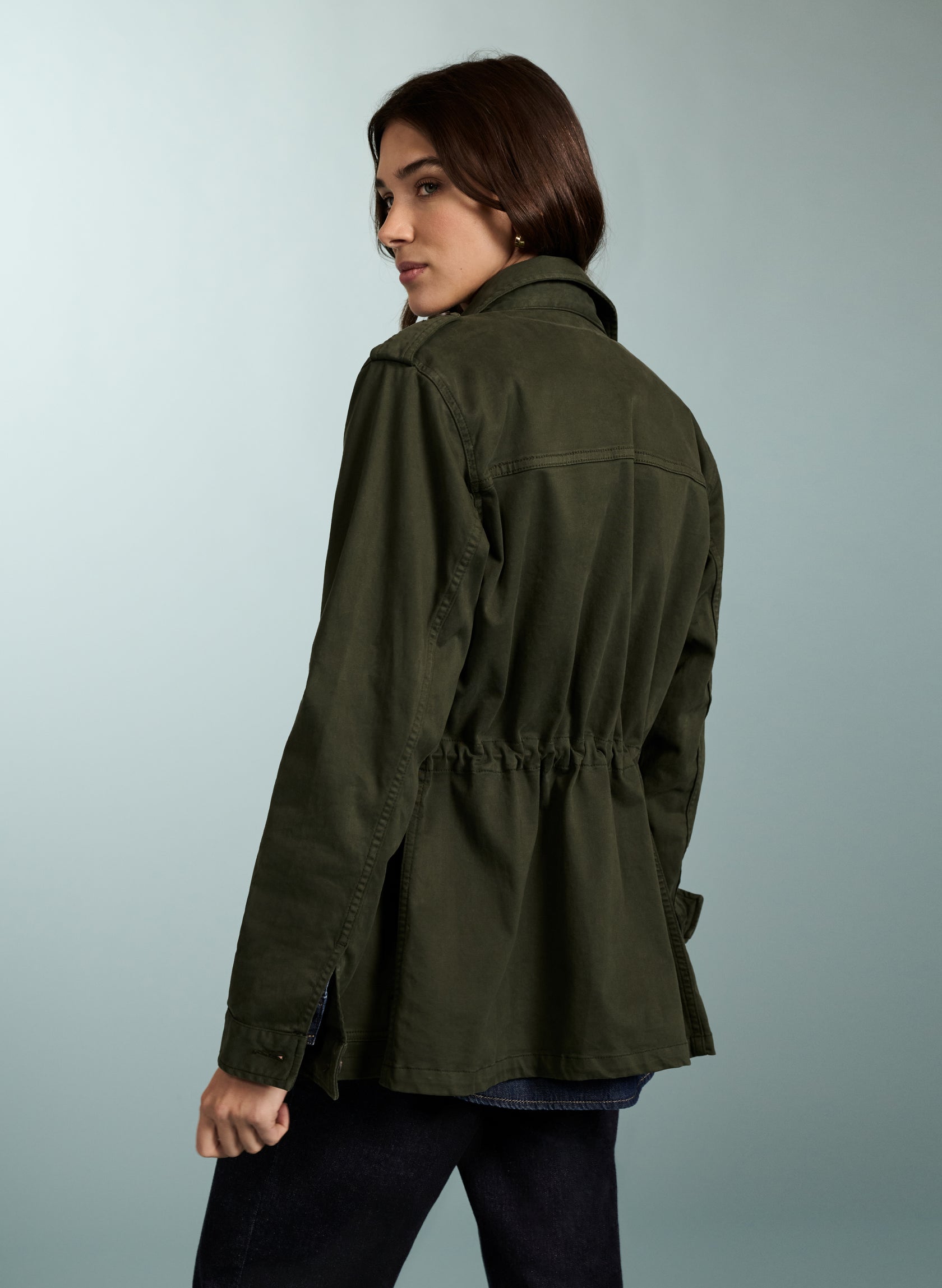 Drake Organic Cotton Utility Jacket - Deep Khaki | Baukjen