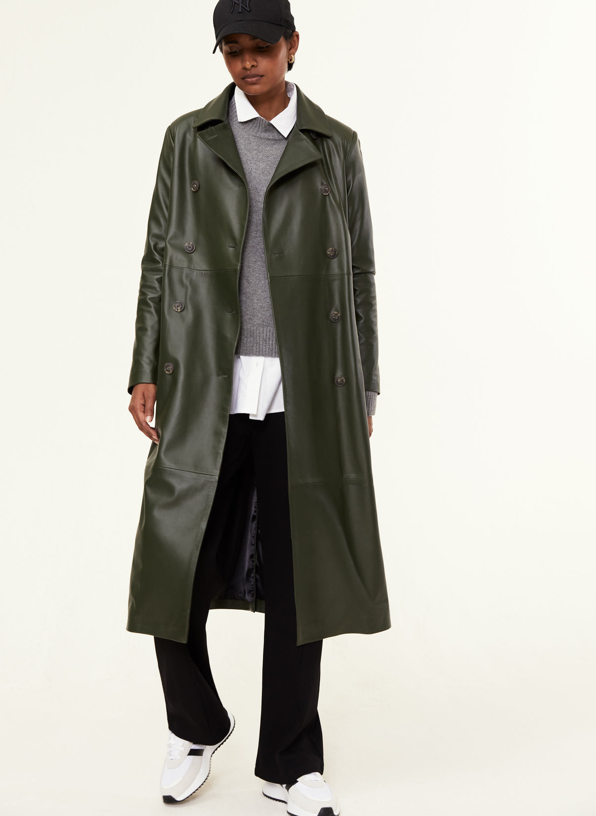 Paulette Leather Coat – Baukjen