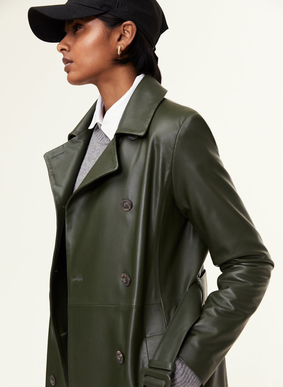 Paulette Leather Coat – Baukjen