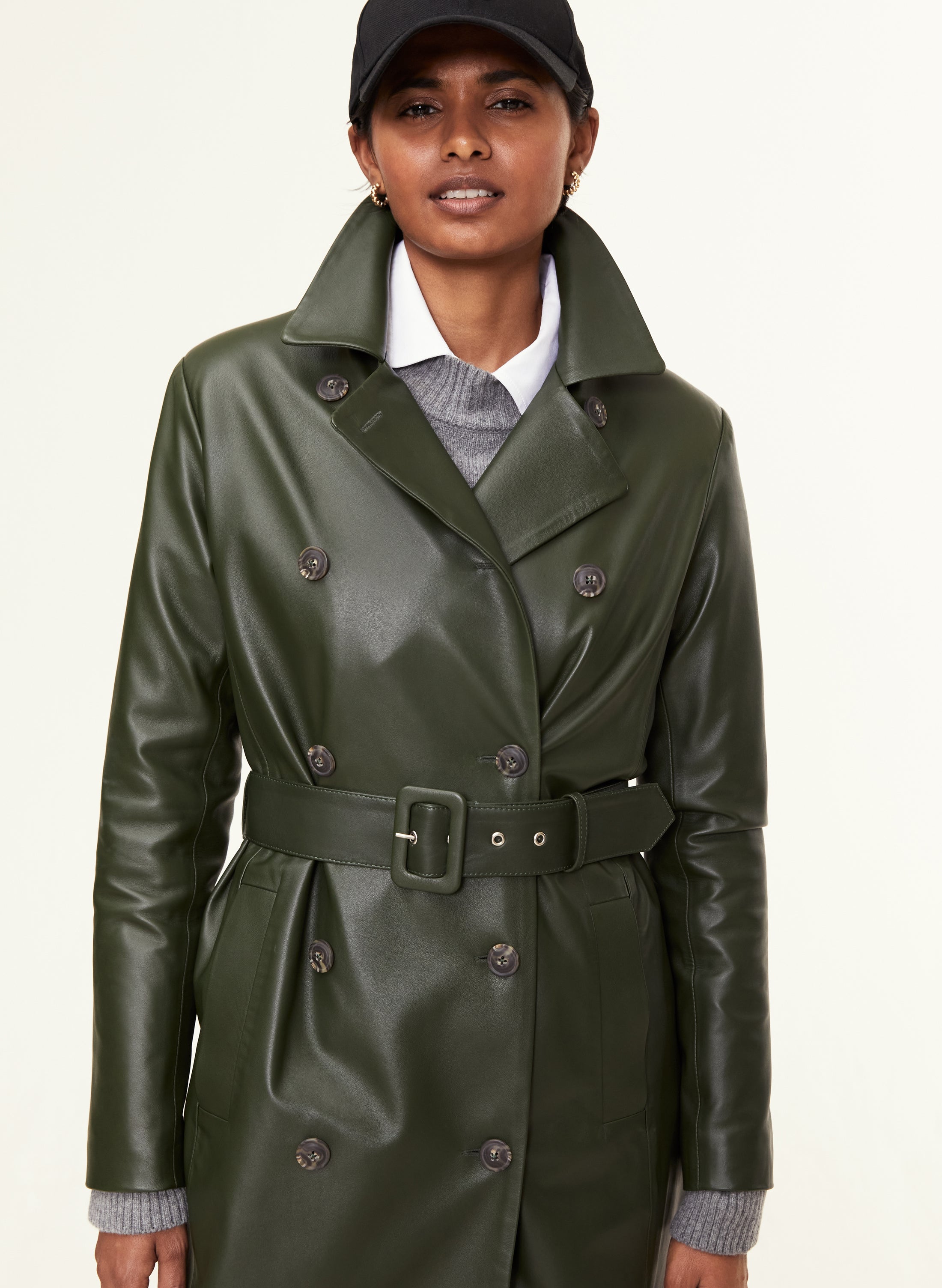 Paulette Leather Coat – Baukjen
