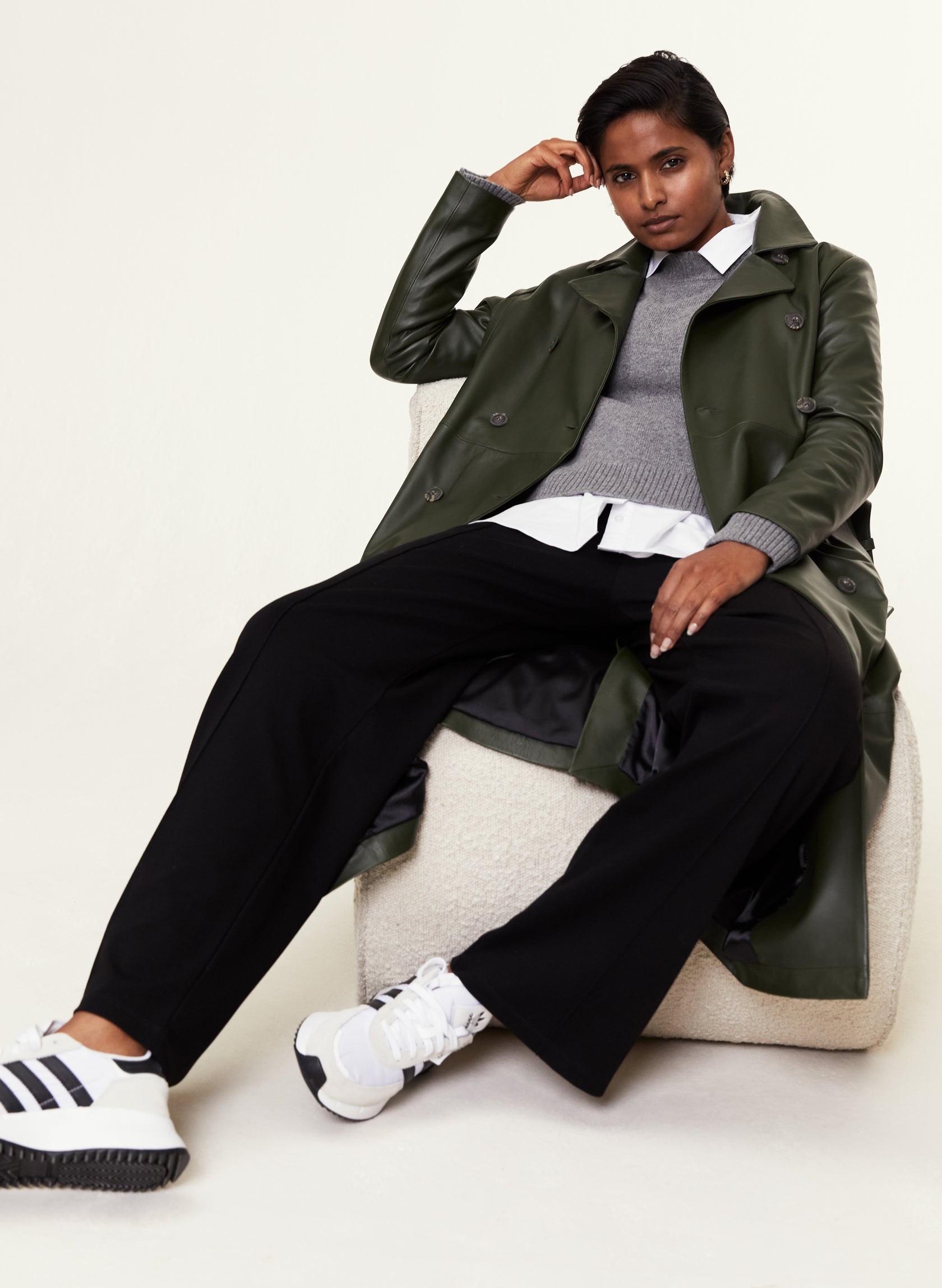 Paulette Leather Coat – Baukjen