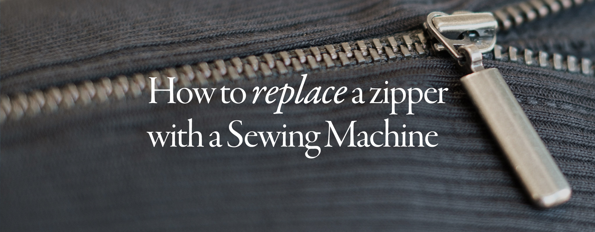 How to replace a zipper with a sewing machine – Baukjen