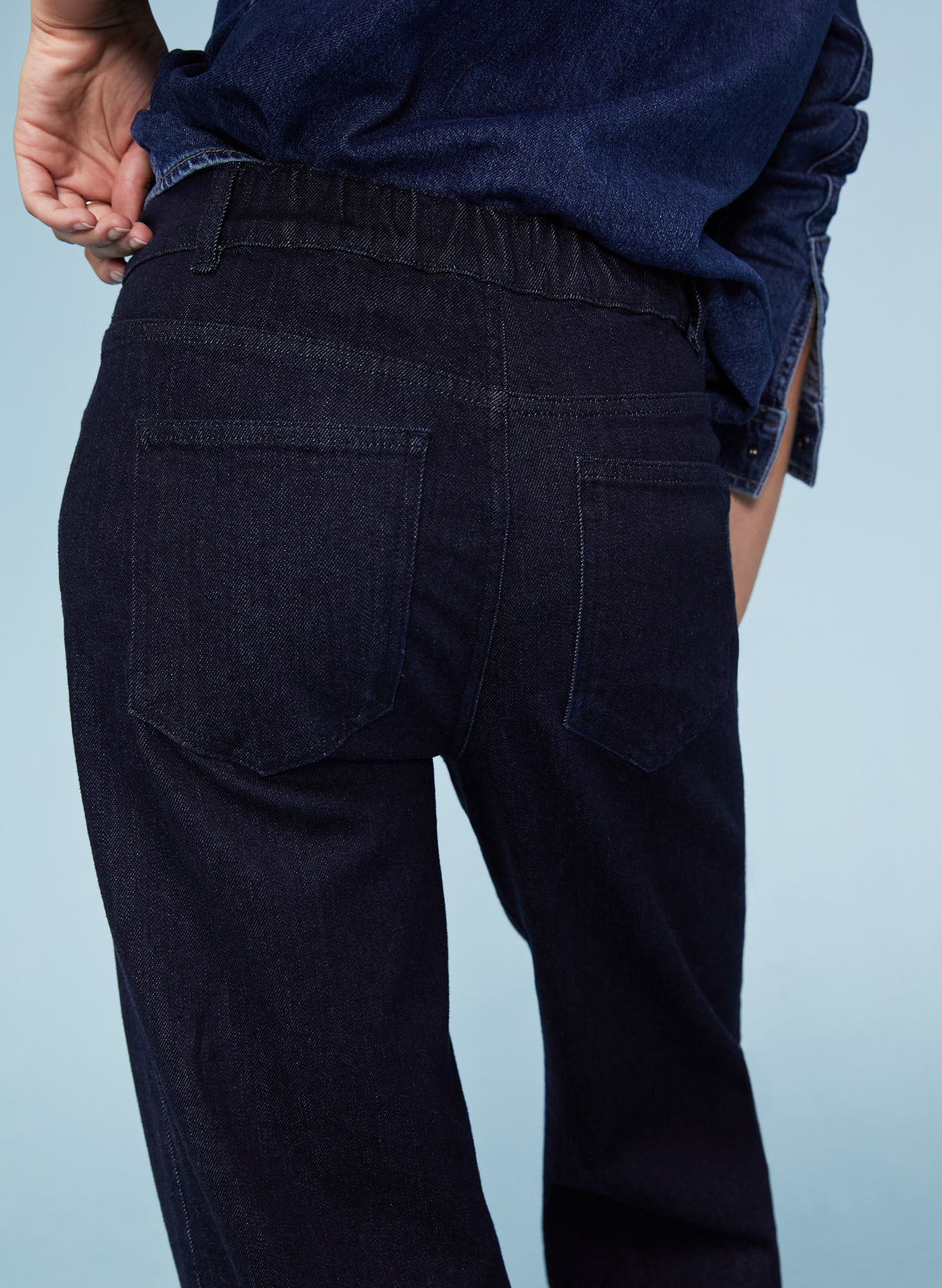 Baukjen Organic Pintuck Wide Jeans