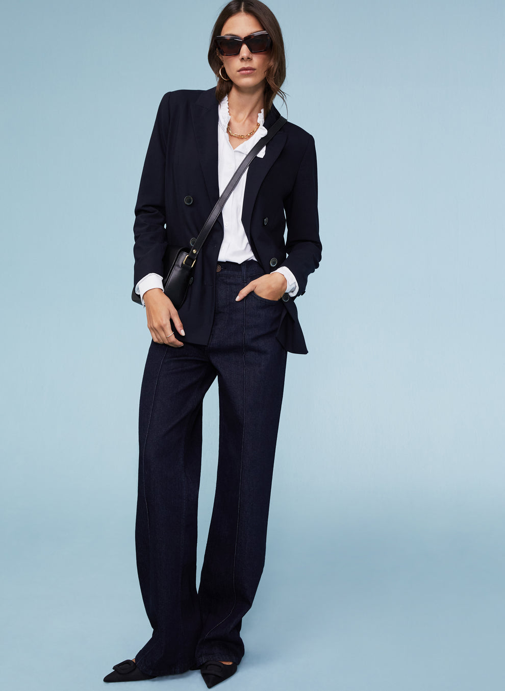 Imken Long Sleeve Blouse - Pure White | Baukjen