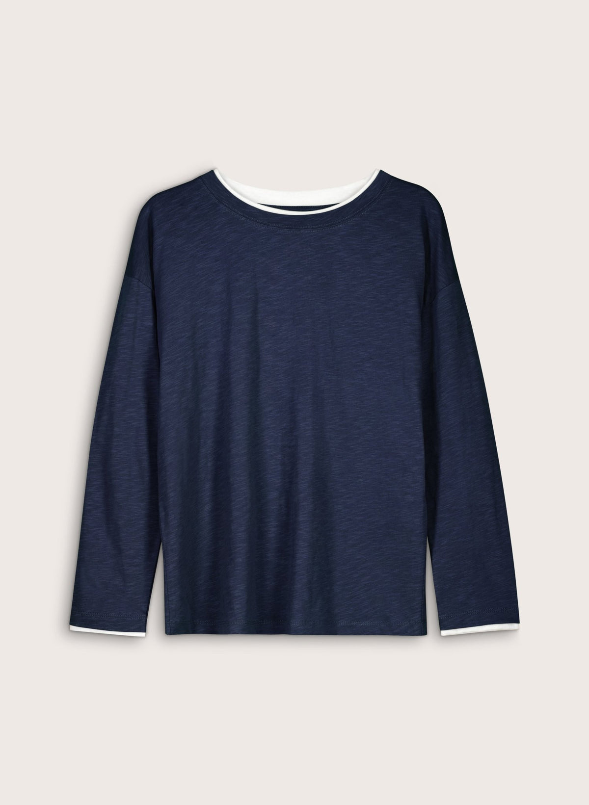 Alexandra Organic Cotton Relaxed Top - Deep Indigo | Baukjen