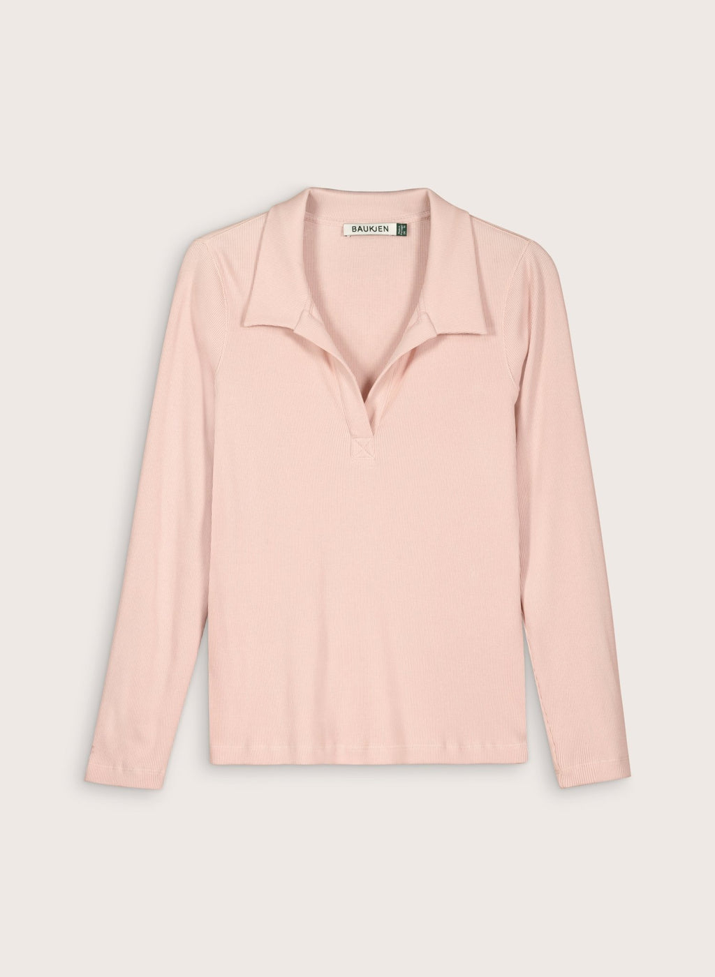 Fern Organic Cotton Collar Top - Powder Pink | Baukjen