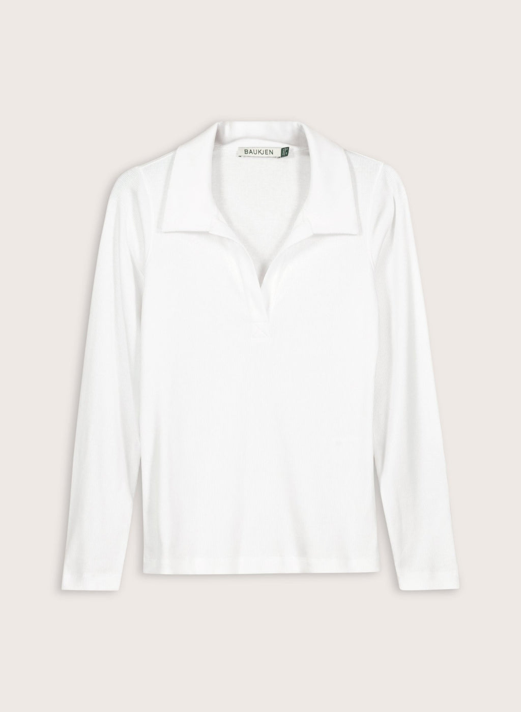 Fern Organic Cotton Collar Top - Pure White | Baukjen
