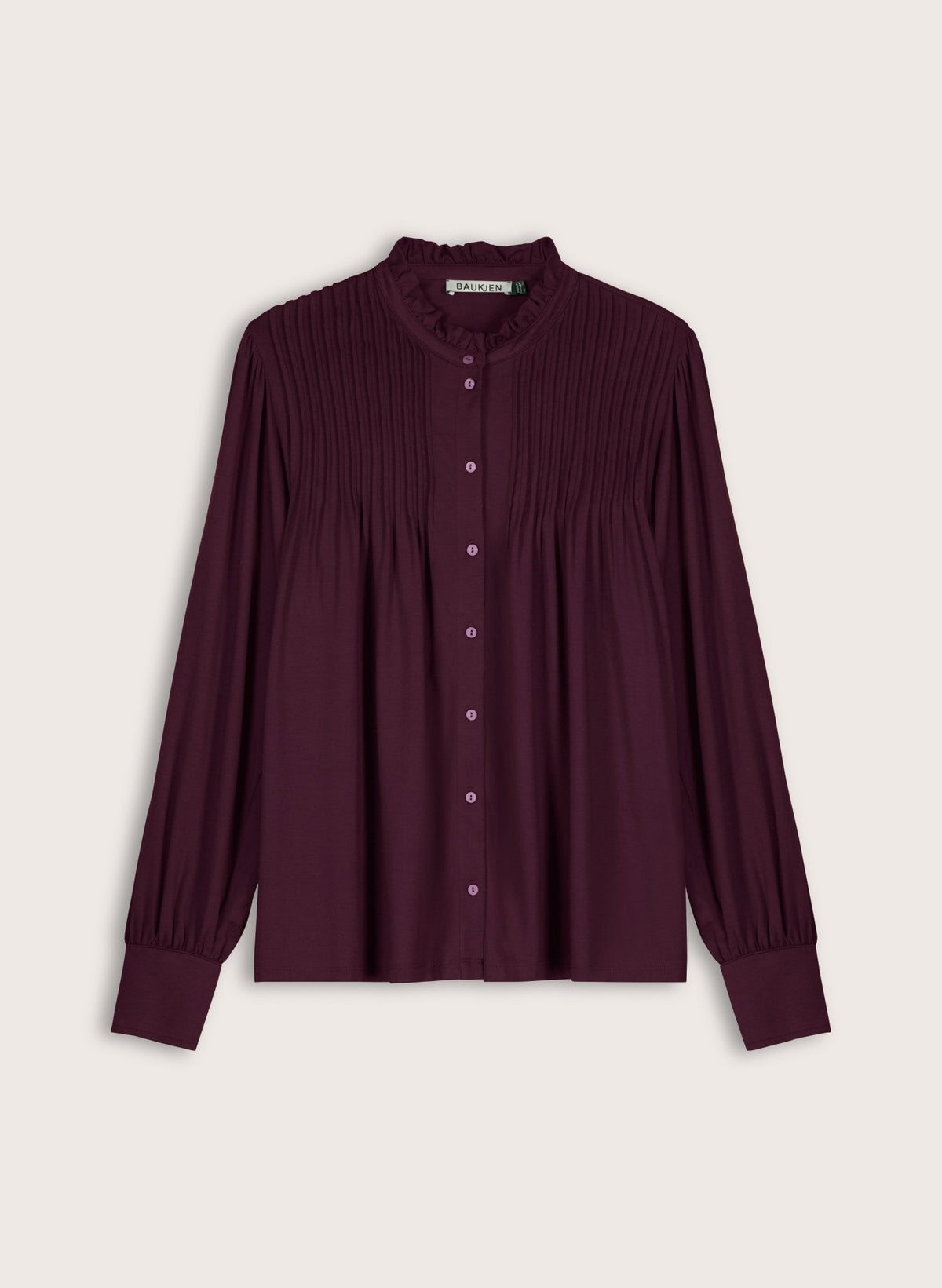 Imken Long Sleeve Blouse - Plum | Baukjen