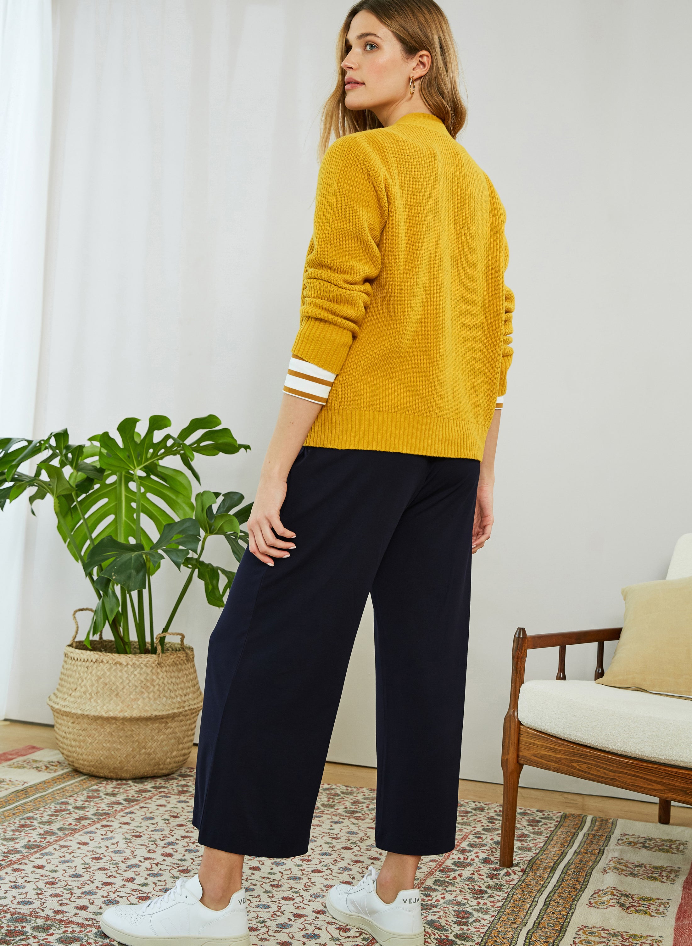 Cropped Palazzo Trouser with LENZING™ ECOVERO™ – Baukjen